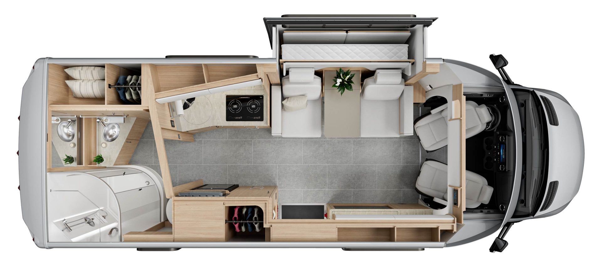 Leisure Travel Vans – Next-Generation Murphy Bed Lounge Models | RV ...